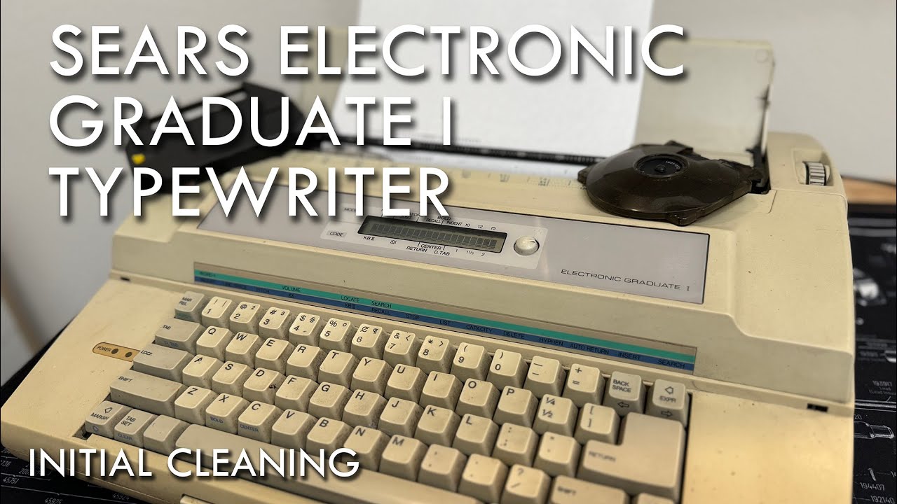 Sears Electronic Graduate I Typewriter - Cleaning - YouTube