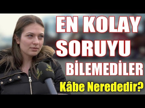 EN KOLAY SORUYU BİLEMEDİLER: Kıblemiz Neresidir? Kâbe Nerededir? Kıble Nerede? Ahsen Tv