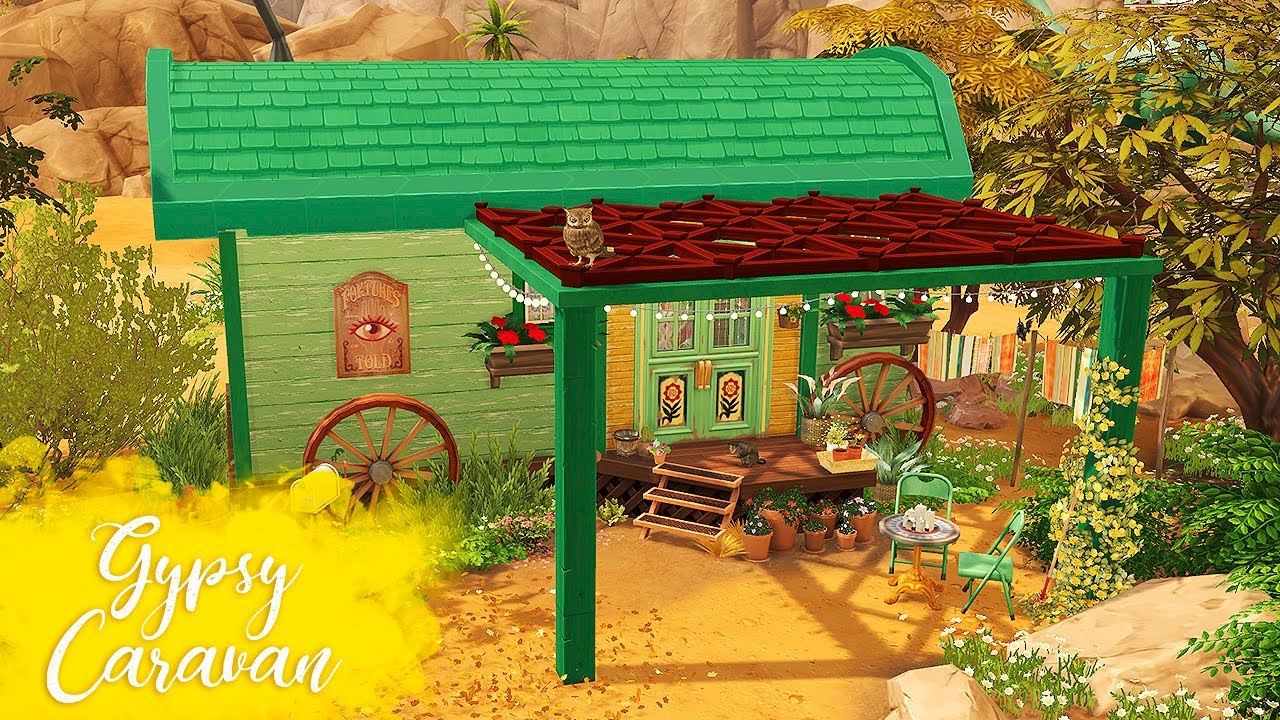 GYPSY CARAVAN Sims 4 || Speed Build || Simsbiosis - YouTube