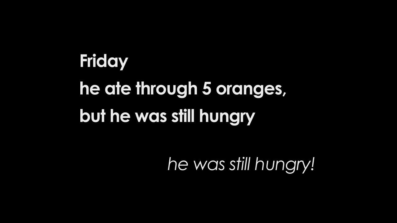 The Very Hungry Caterpillar Song - Lyric Video - YouTube