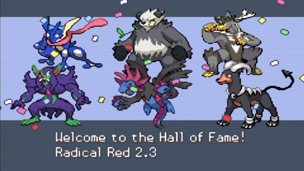 Pokemon Radical Red 2.3 Hardcore Mono Dark: Elite 4/Champion! (it was ...