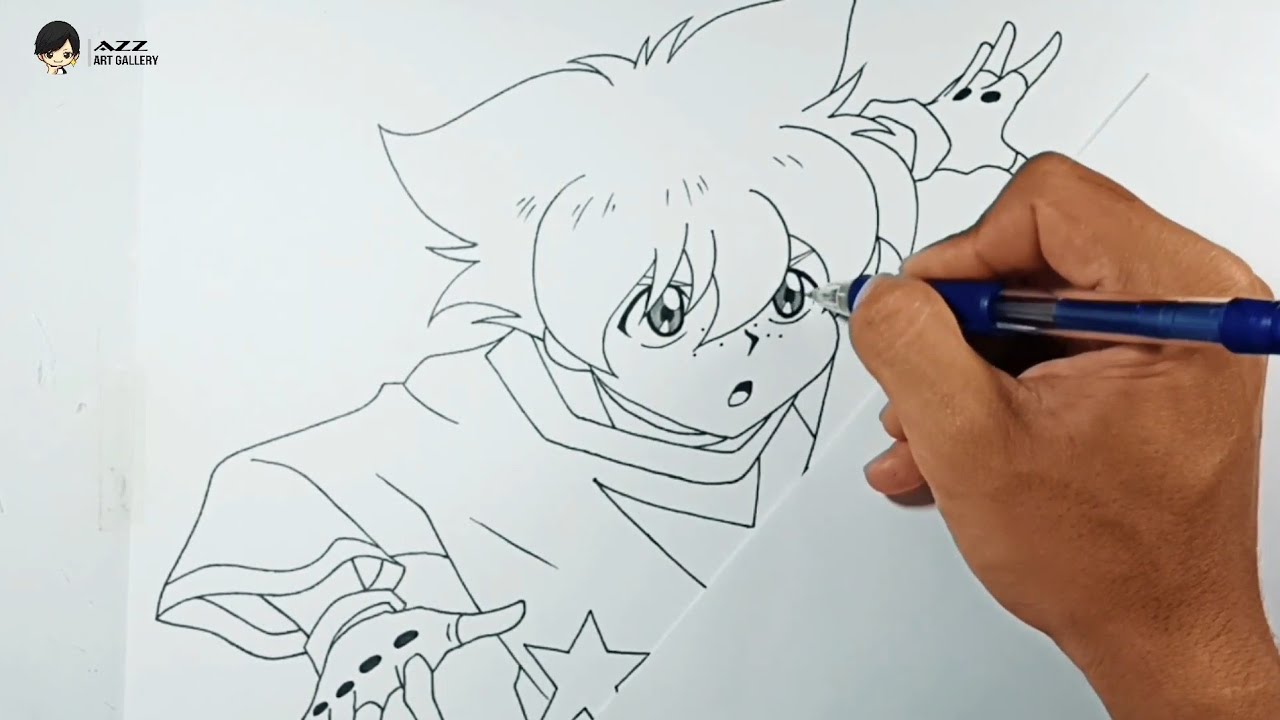 How to draw Max Tate from Beyblade V Force - YouTube