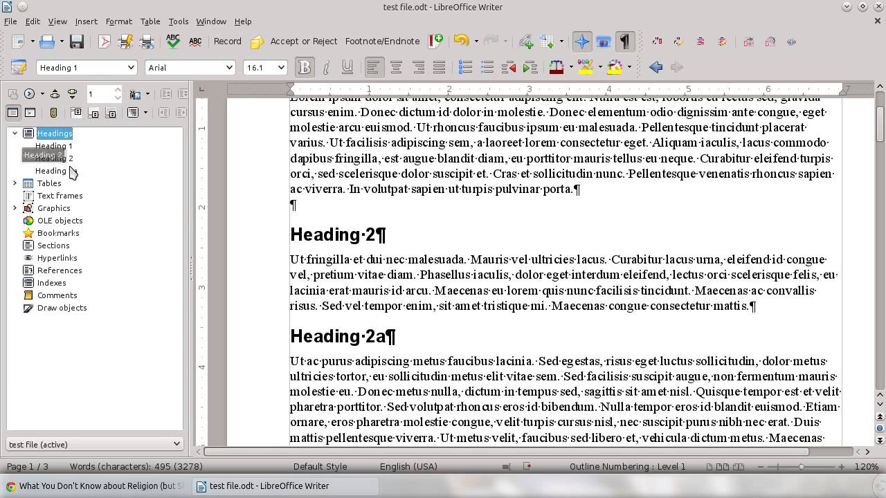 LibreOffice 4 How To: use the navigator - YouTube