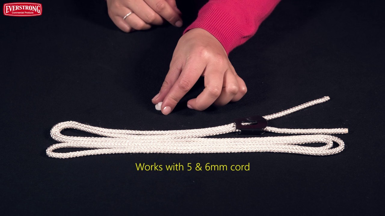 Intro tutorial: Wheel Lock Closure for pull cords and ropes (washer ...
