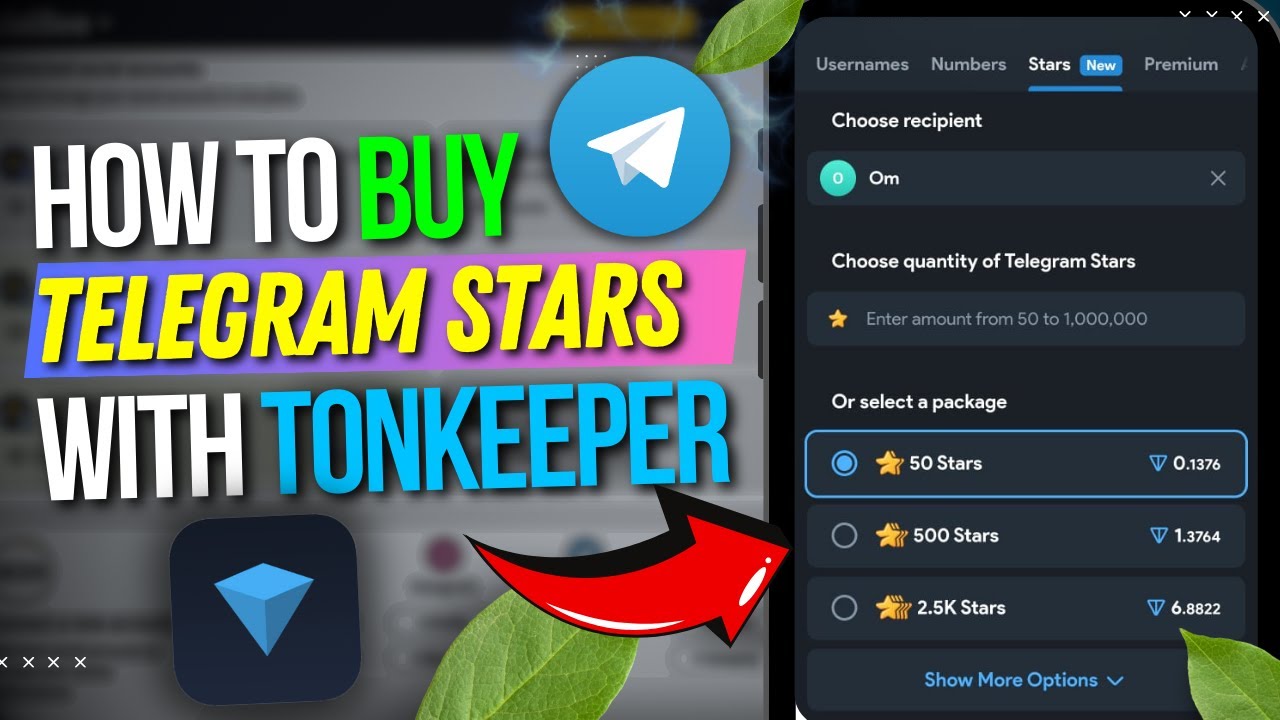 How to Buy TELEGRAM STARS With TONKEEPER - YouTube