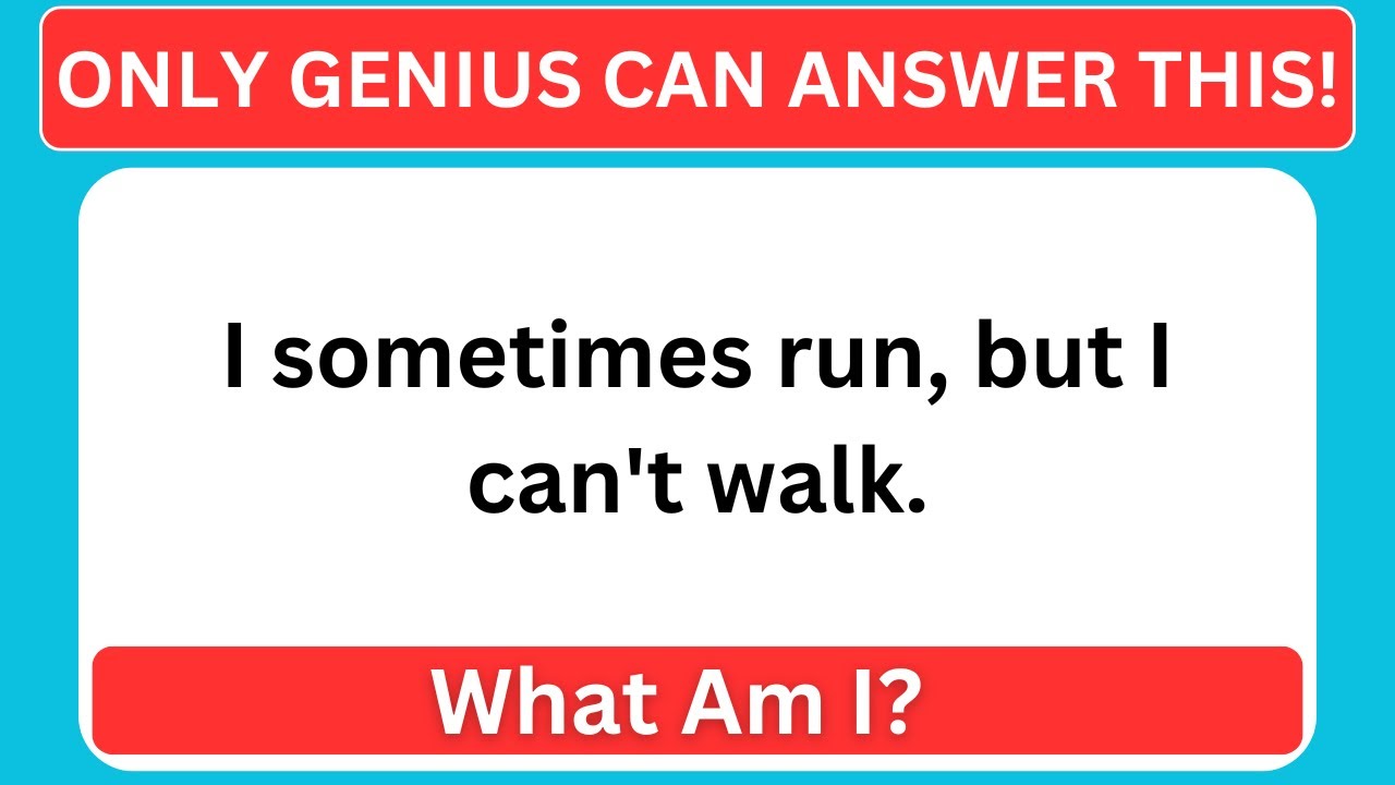 ONLY A GENIUS CAN ANSWER THESE 15 TRICKY RIDDLES 🧐🤓 Riddle Quiz - YouTube