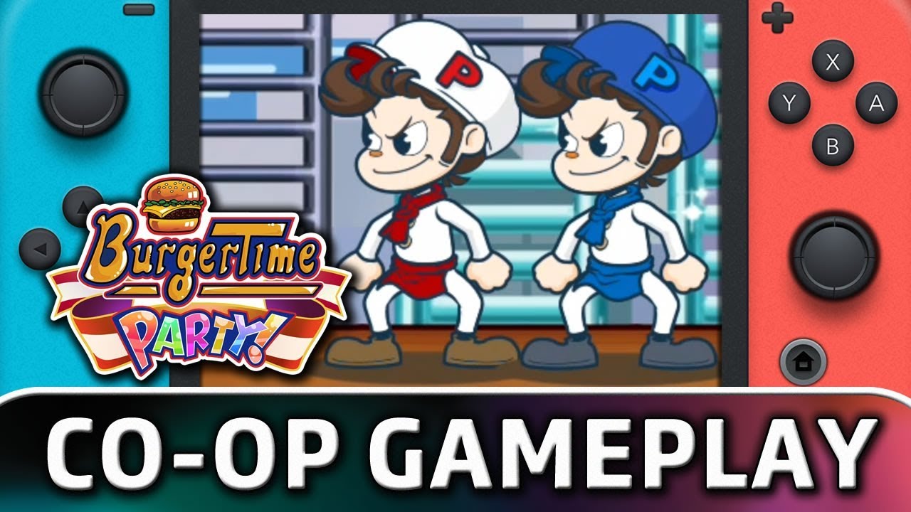 BurgerTime Party! | First 10 Minutes in Co-op on Nintendo Switch ...