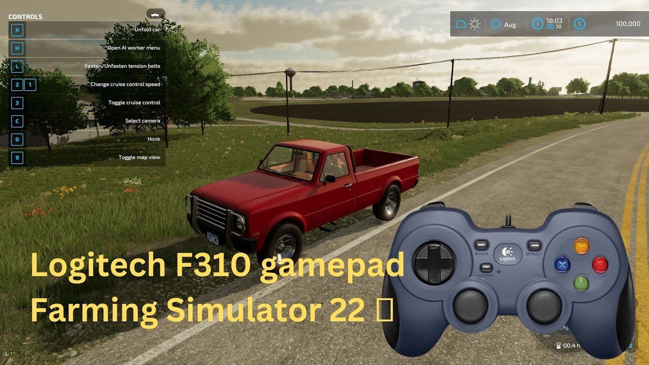 Sử dụng gamepad Logitech F310 với Farming Simulator 22? 👍 - YouTube