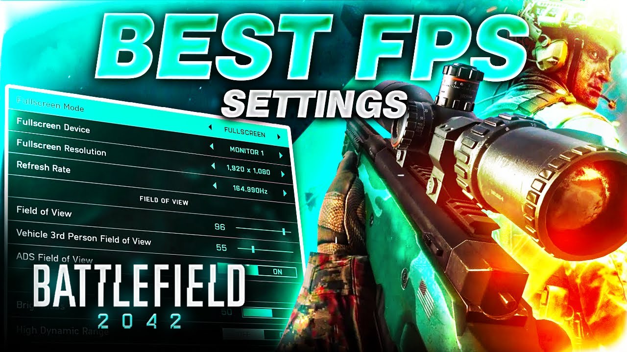 Best FPS Settings For BATTLEFIELD 2042 - YouTube