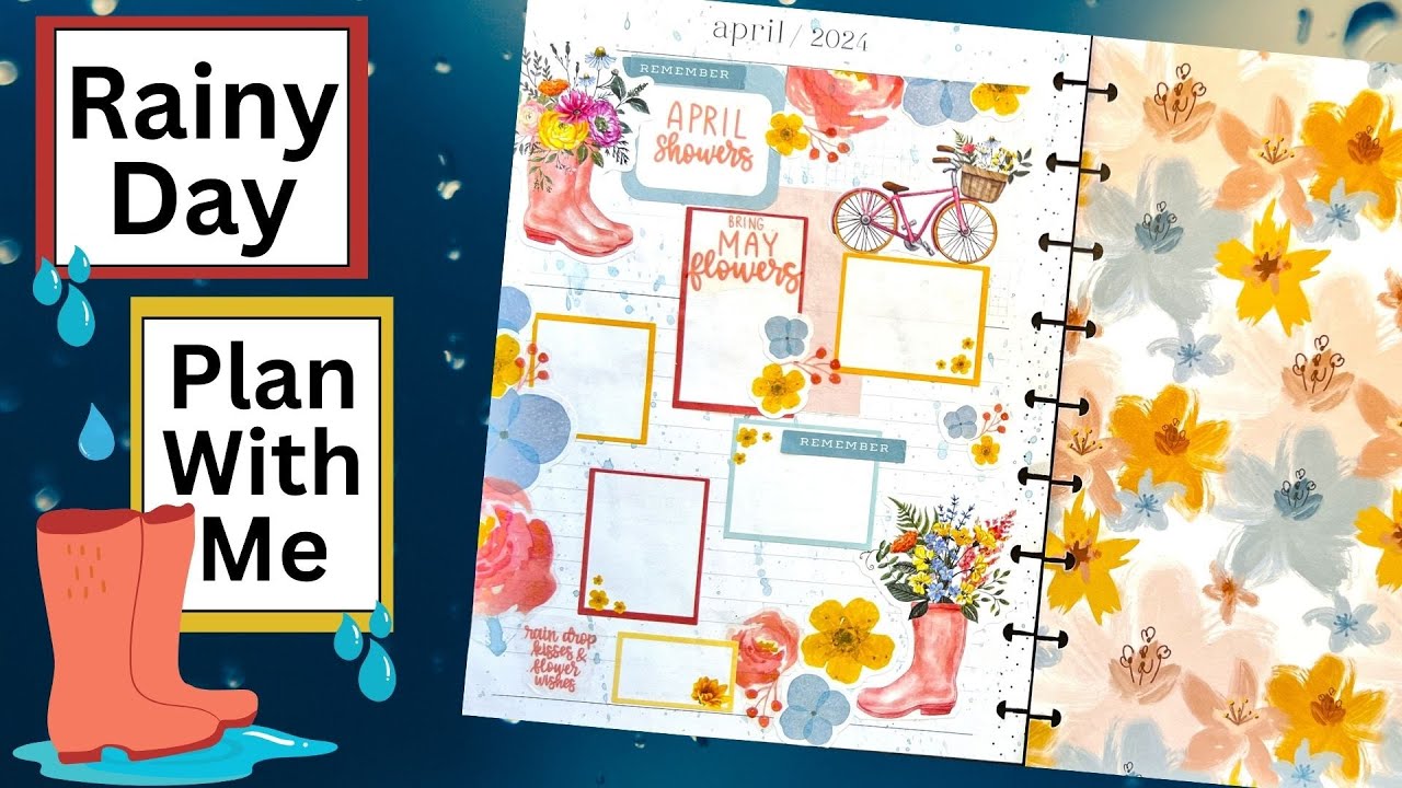 April Showers - Remember Spread - Plan With Me - Happy Planner - YouTube