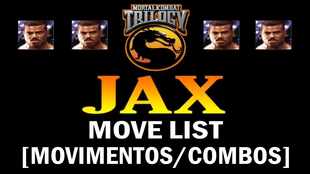 Mortal Kombat Trilogy (PS1) - Jax Move List [Movimentos/Combos] - YouTube