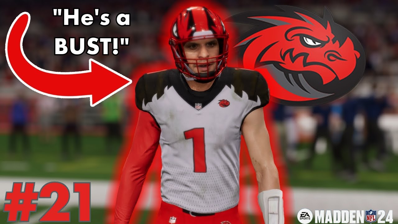 My Rookie QB is a BUST!! | Madden 24 | Paris Red Dragons Relocation ...