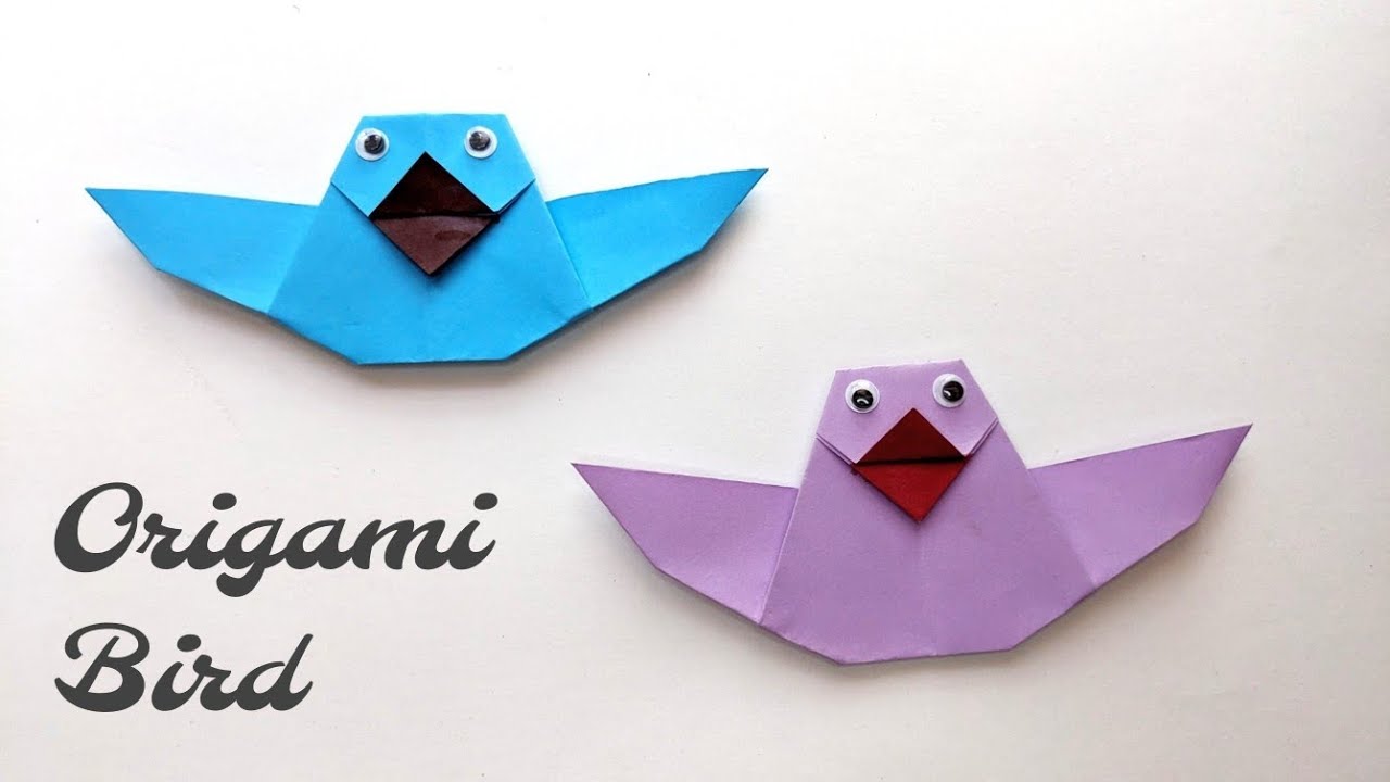 Origami Bird/Paper Bird/Easy Tutorial/Easy Craft - YouTube