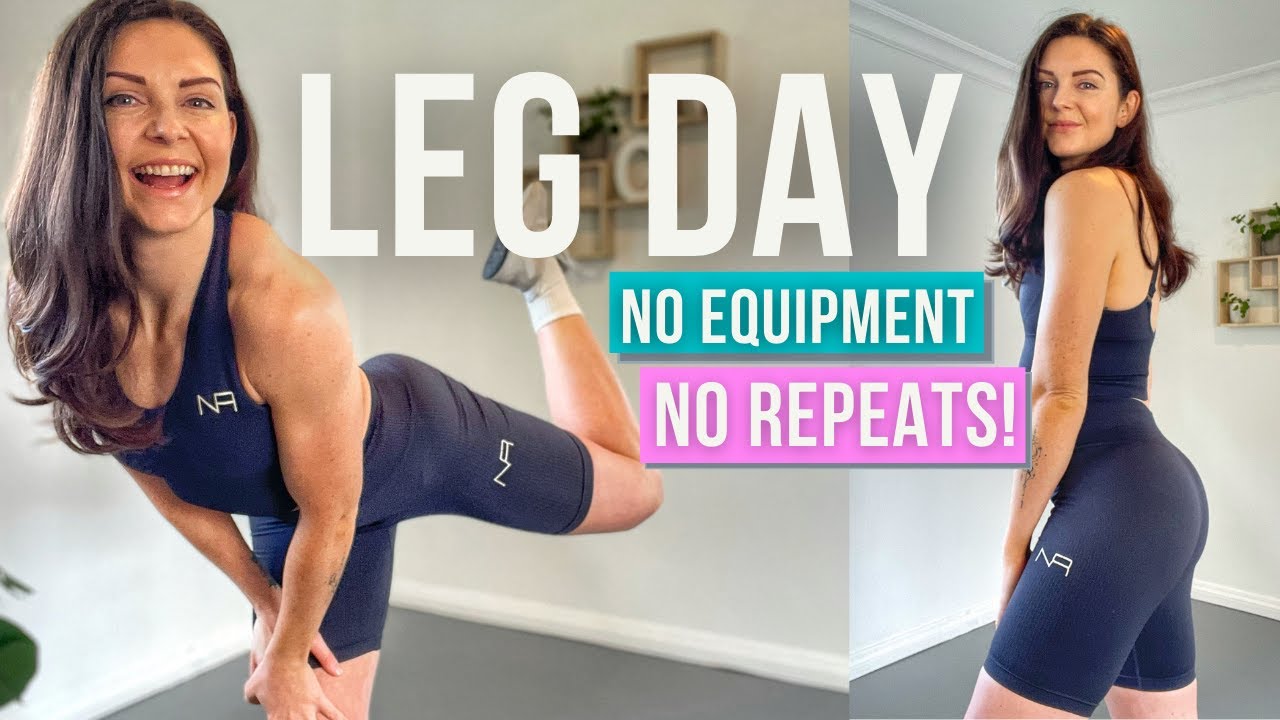 30 Min Low Impact LEG DAY Workout | No Equipment, No Repeats + No ...