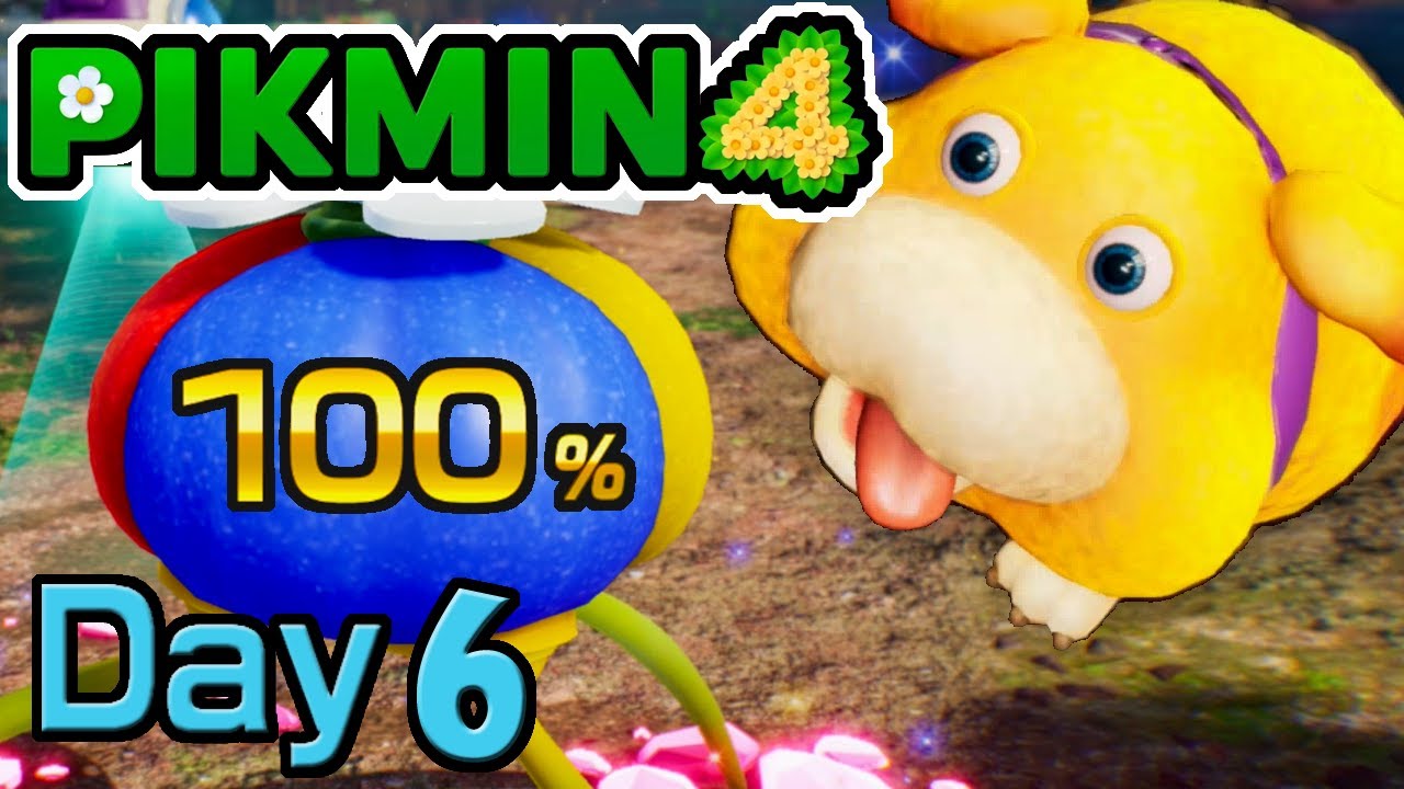 Pikmin 4 - New Onion, Oatchi Swims - Sun-Speckled Terrace 100% - DAY 6 ...