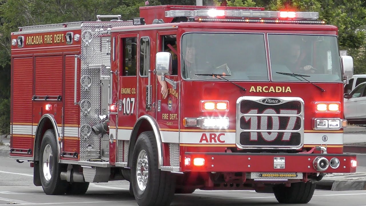Arcadia Fire Dept. Engine 107 - YouTube