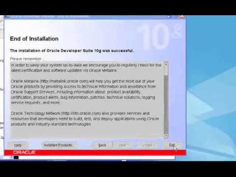 How to install oracle developer suite 10g on windows xp and windows 7 - YouTube