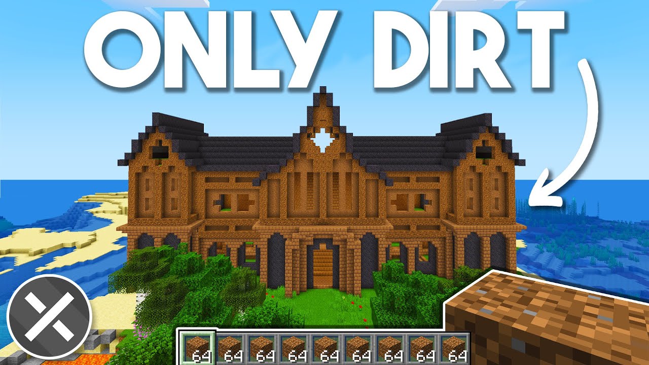 I Buit The ULTIMATE Dirt House Hardcore Minecraft - YouTube