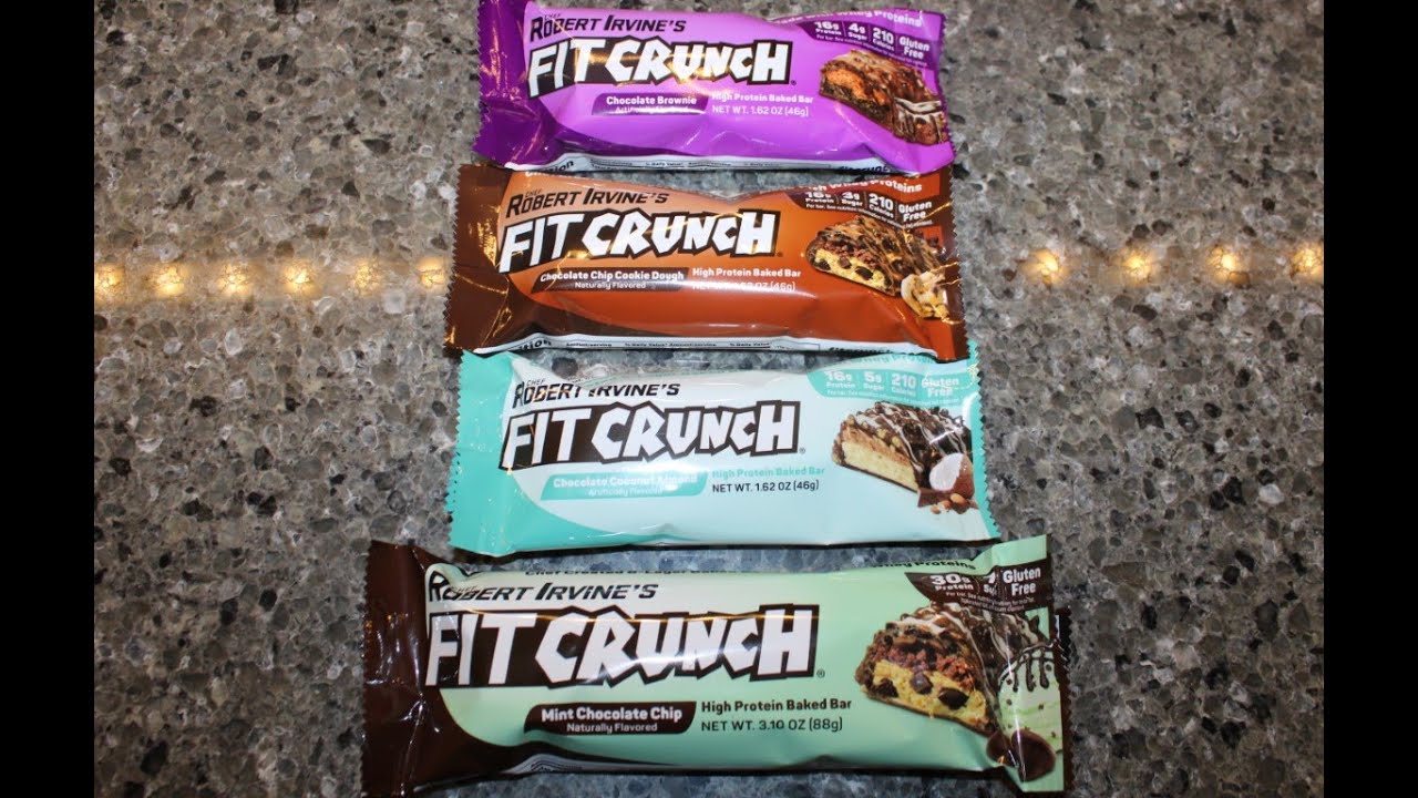 Chef Robert Irvine Fit Crunch Protein Bars Chocolate: Brownie, Cookie ...