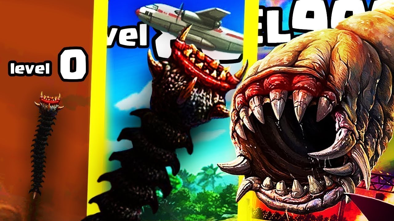DEATH WORM #1| BLACK MONSTER - FULL LEVEL - YouTube