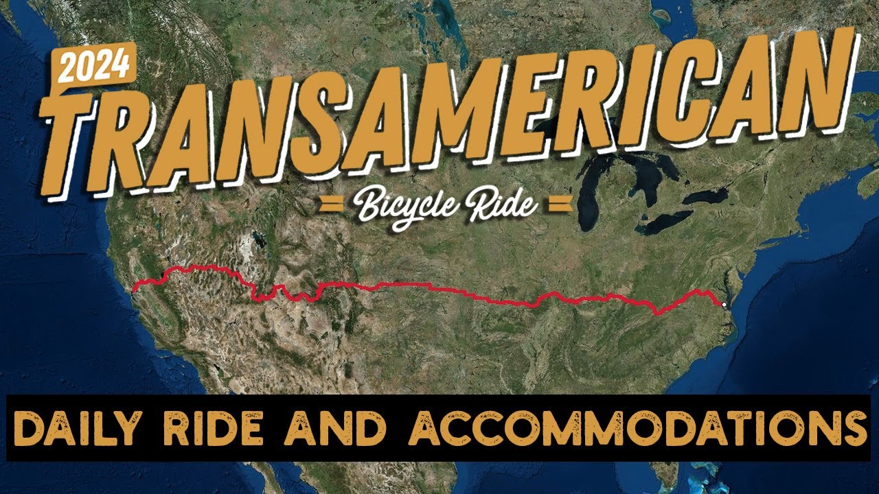 Transamerican Bicycle Ride: Daily Ride & Accommodations Plan - YouTube