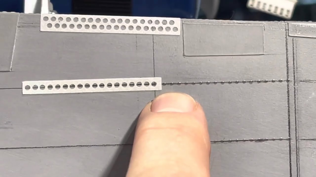 S-64E Sky Crane RC Model rivet strips - YouTube
