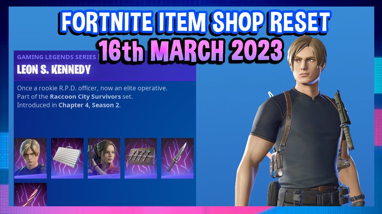*NEW* RACCOON CITY SURVIVORS BUNDLE! (Fortnite Item Shop Reset 16th ...