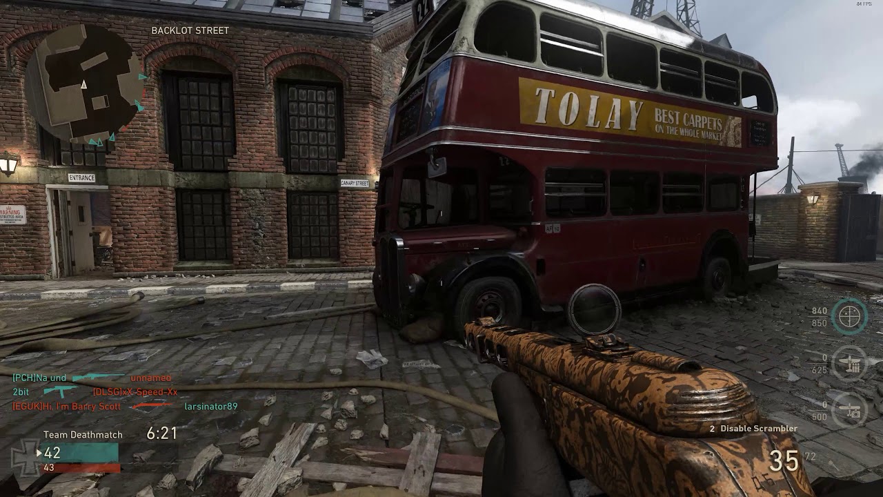 Call of Duty WW2 gameplay - London Docks TDM FULL ROUND - YouTube