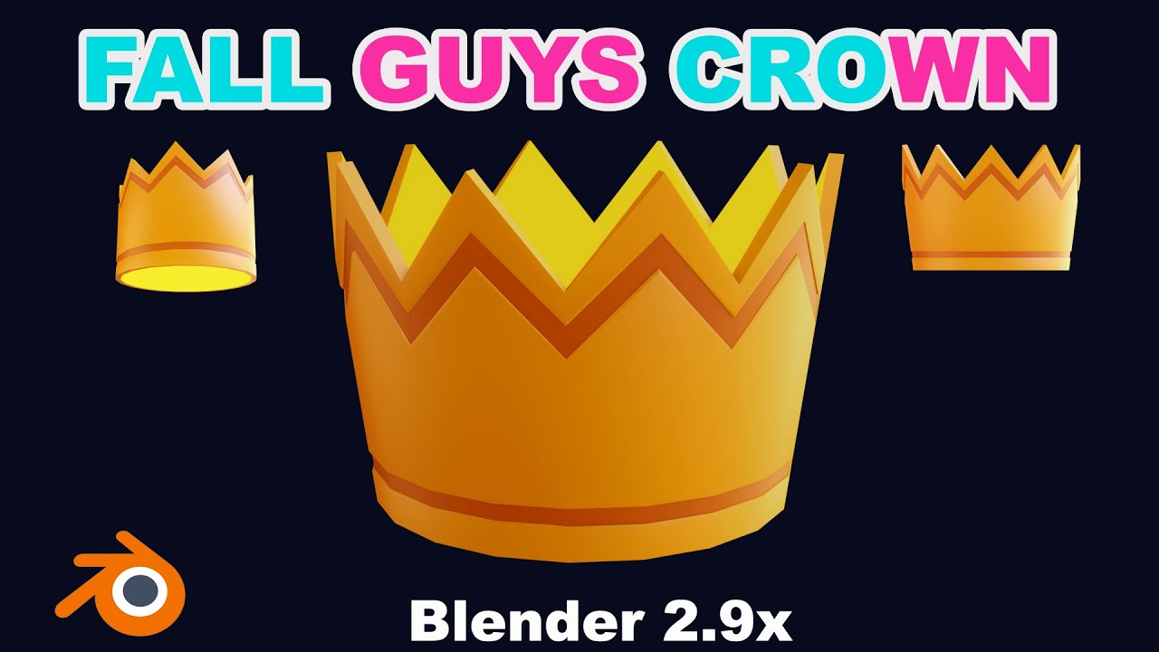 making fall guys crown in blender 2.90 - YouTube