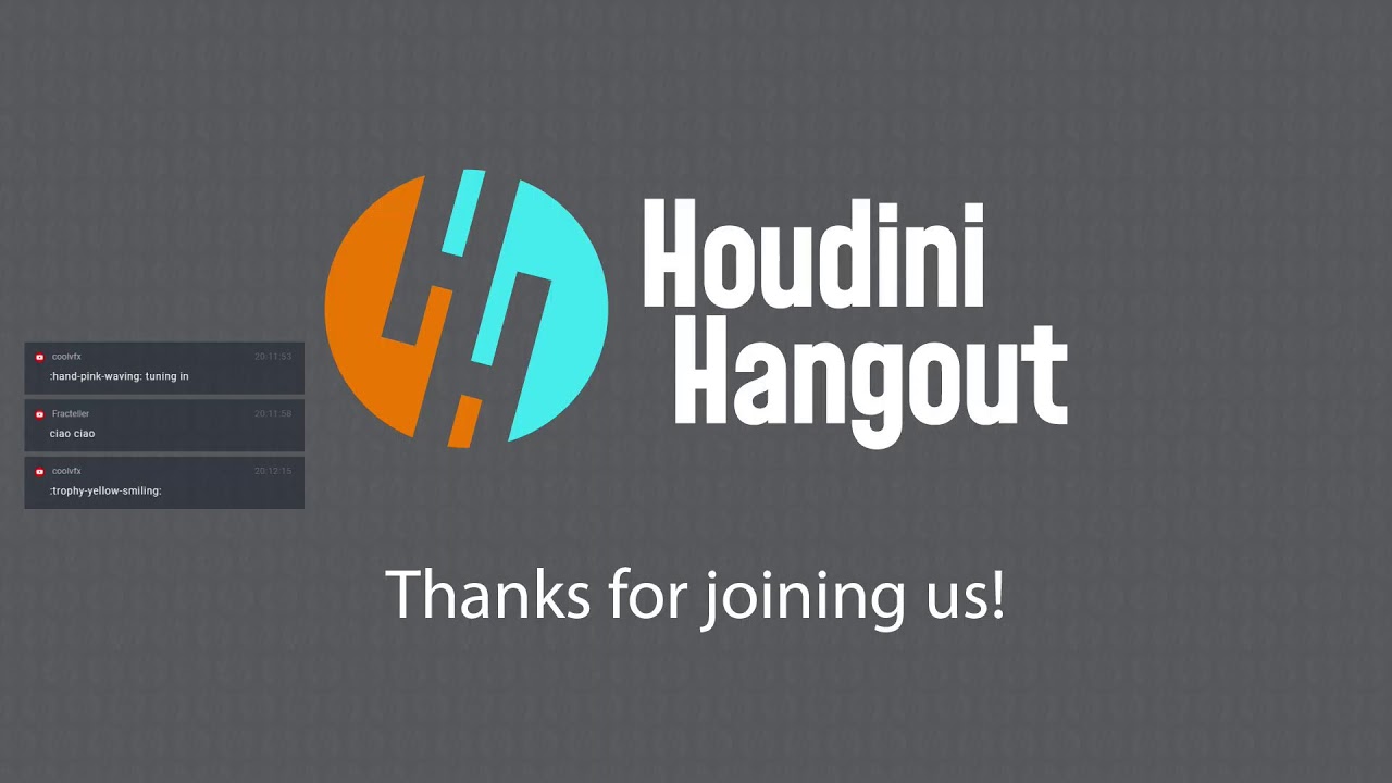 Houdini Hangout - 07/23/2025 - Colored Dust Explosion - YouTube