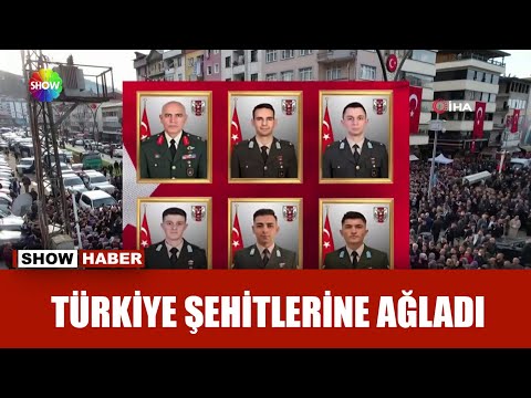 Askeri helikopter kazası şehitlerine veda