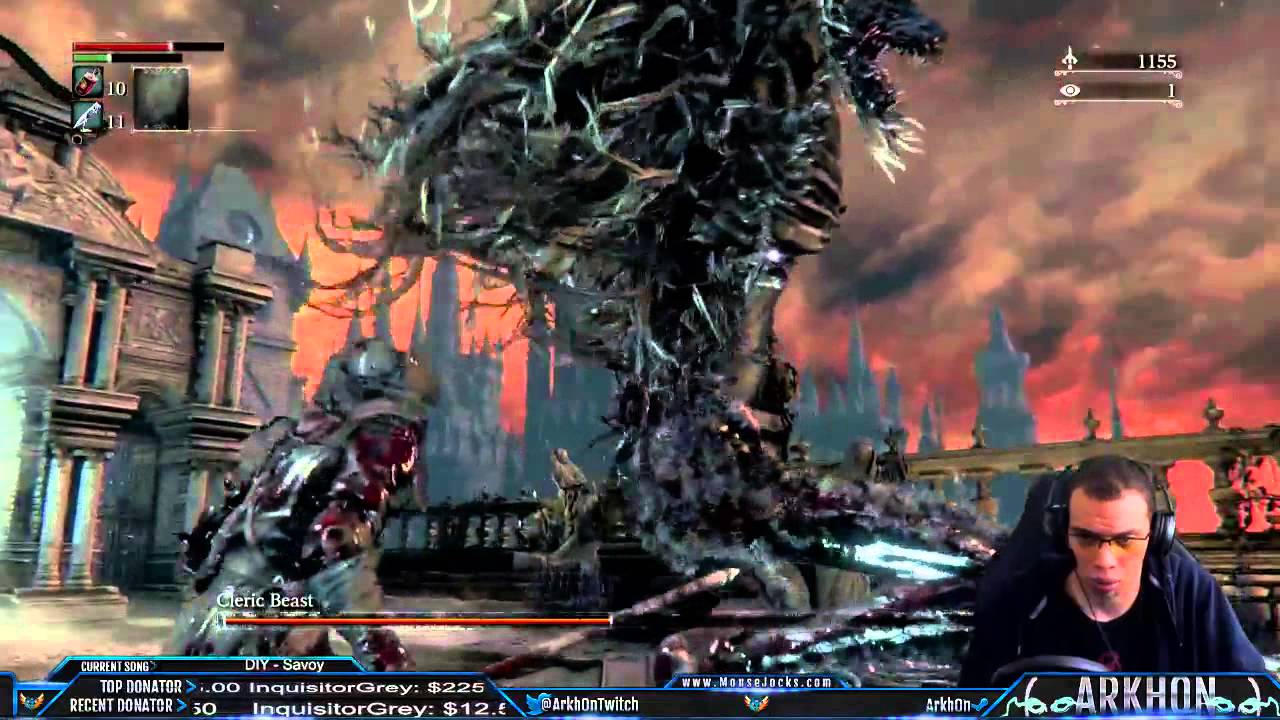 Bloodborne 1st boss - YouTube