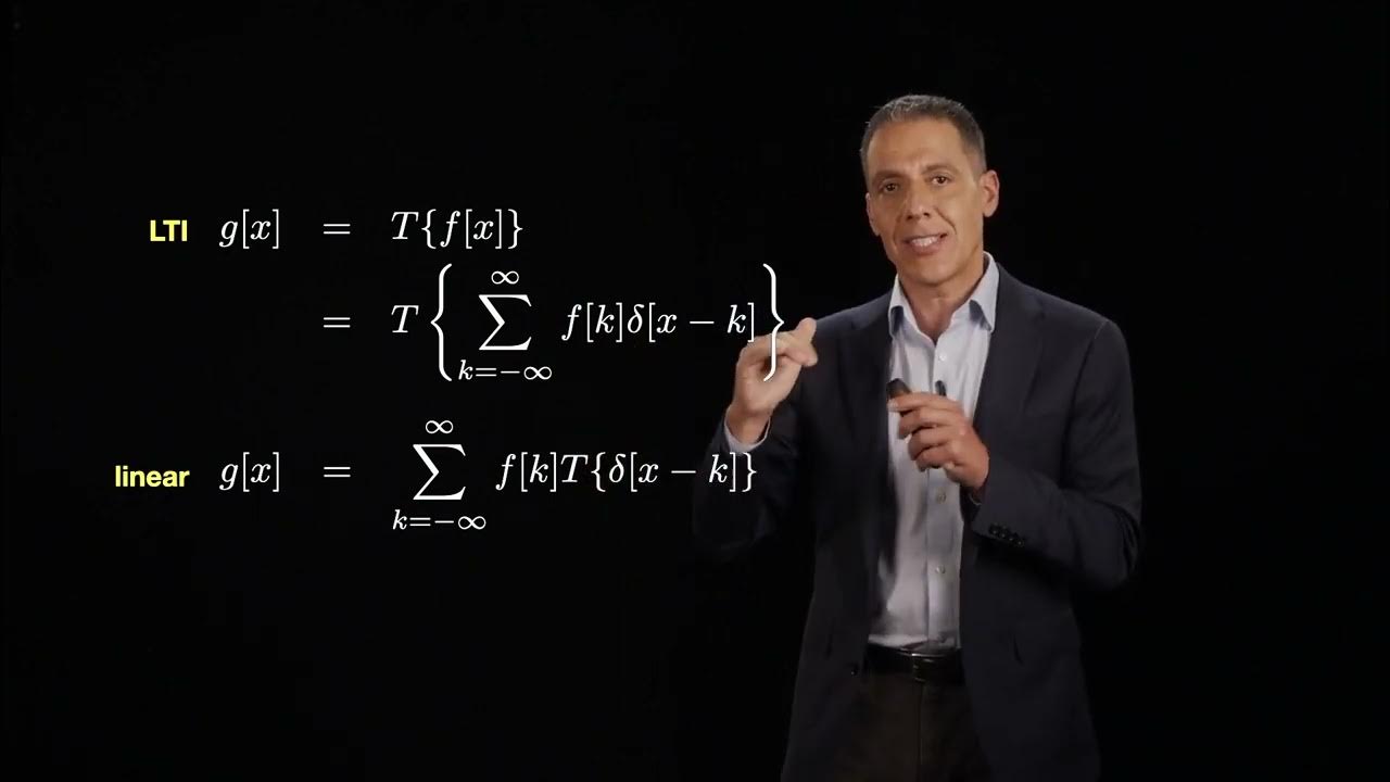 Image filtering: convolution: linear time-invariant systems, 1-D - YouTube