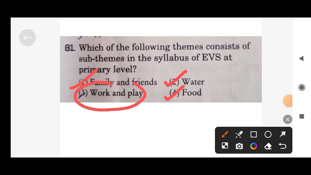 EVS(Six themes) Questions and answers for ctet paper-1 important ...
