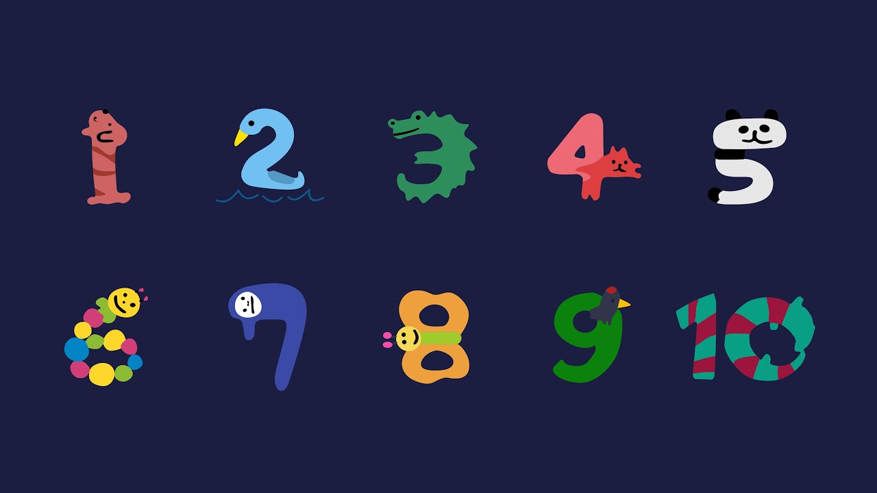 ClevKid | Animal Shaped Numbers 1-10 | Fun creative shapes for 1 to 10 ...