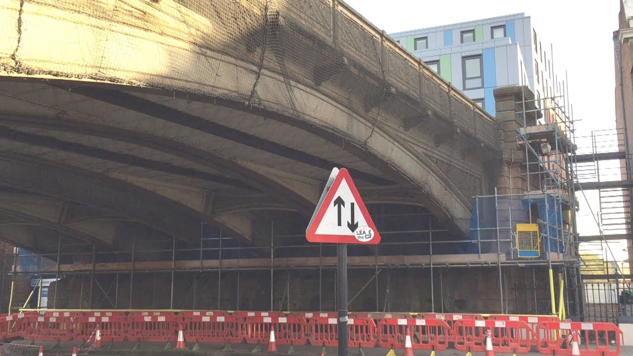Friar Gate Bridge, Derby. May 2018 - Improvement works - YouTube