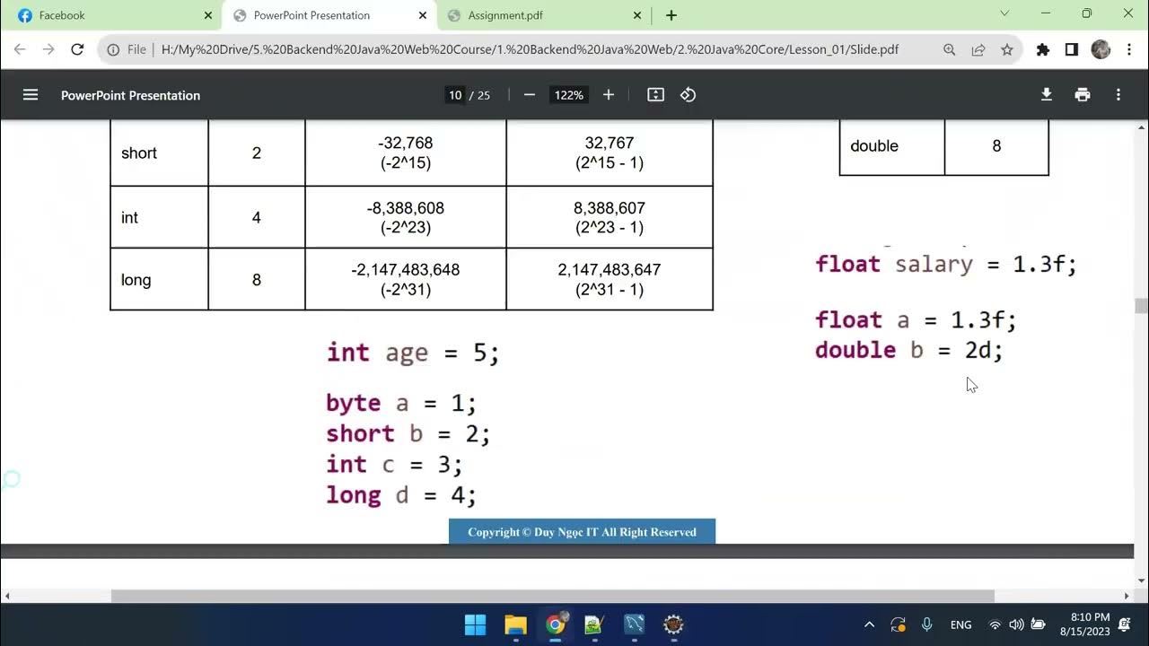 14 Variable And Datatype Youtube