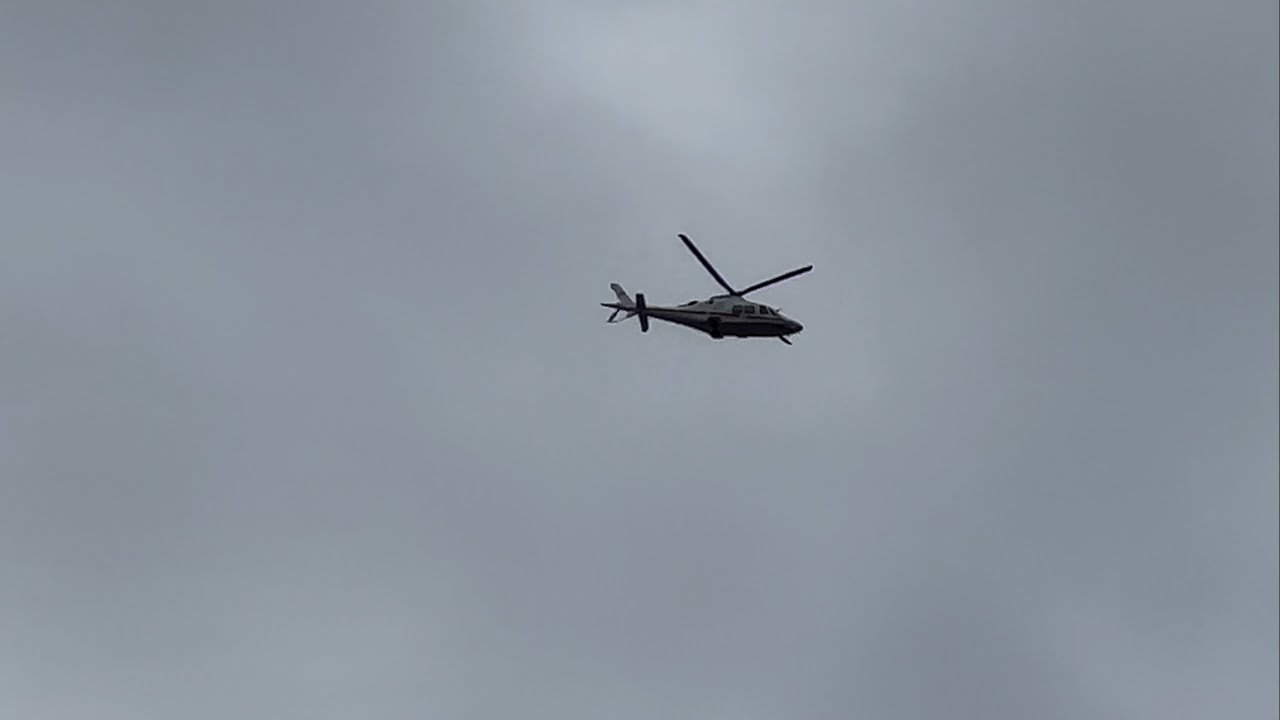 Private Agusta AW109 [GZ100] flying above my house - YouTube
