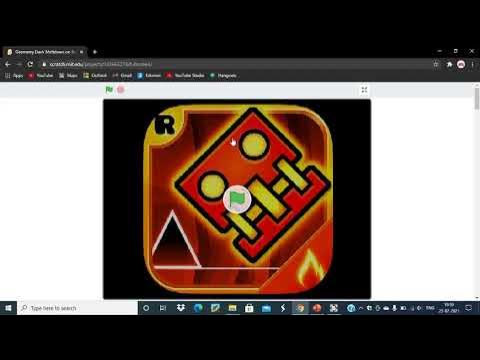 Playing Geometry dash Meltdown on scratch by griffpatch - YouTube