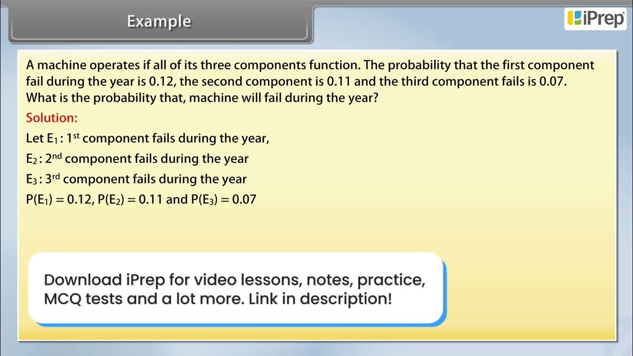 Example III | Probability | Math | Class 11th | iPrep - YouTube