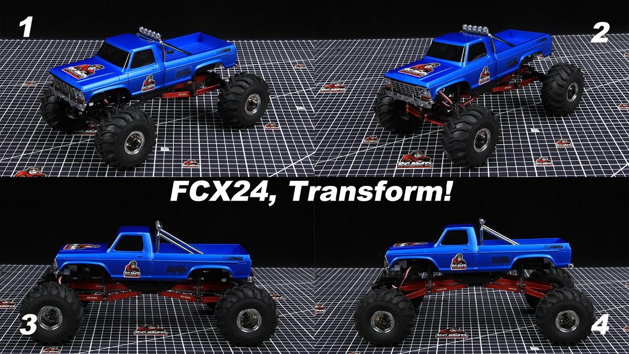 FCX24, Transform! --RCAWD FCX24 links upgrade - YouTube