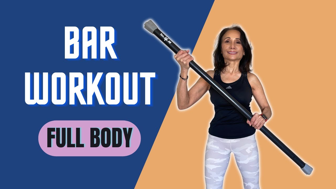 Sculpt Your Body with a Weighted Bar💪🏻 #beginnerworkout - YouTube