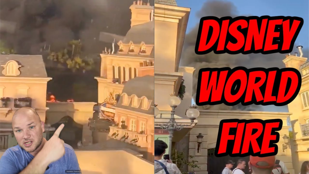 Disney World ON FIRE (Epcot Center France) - YouTube