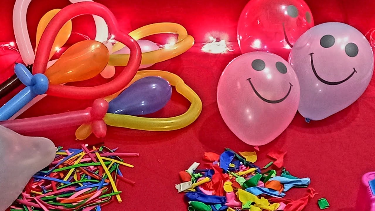 FUN WITH LOTS OF BURSTING BALLOONS |popping balon | - YouTube