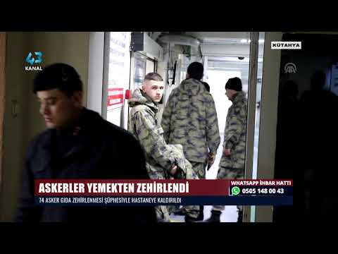 ASKERLER YEMEKTEN ZEHİRLENDİ