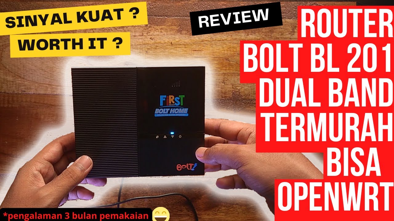 review router bolt bl201 router dual band termurah - YouTube