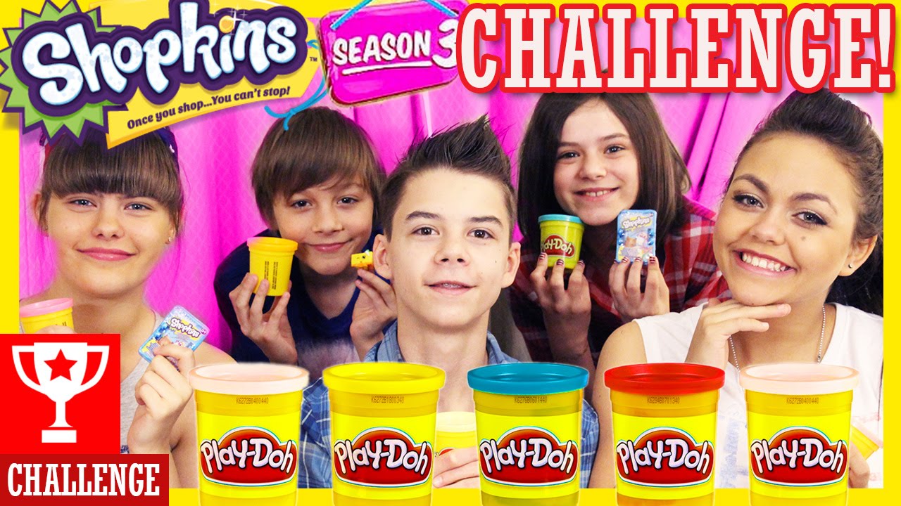 PLAY DOH CHALLENGE! WITH SHOPKINS & SPECIAL GUESTS!! | KITTIESMAMA ...