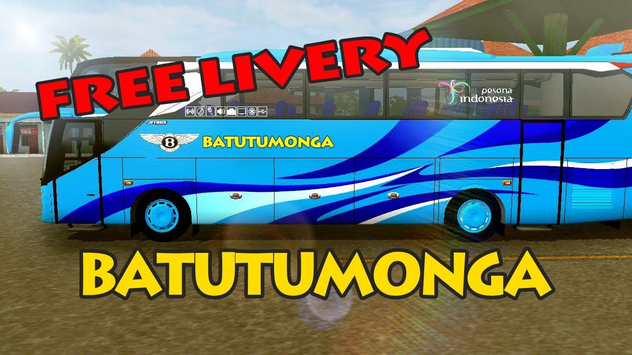 Bussid Livery Batutumonga jb3 selendang Voyager - YouTube