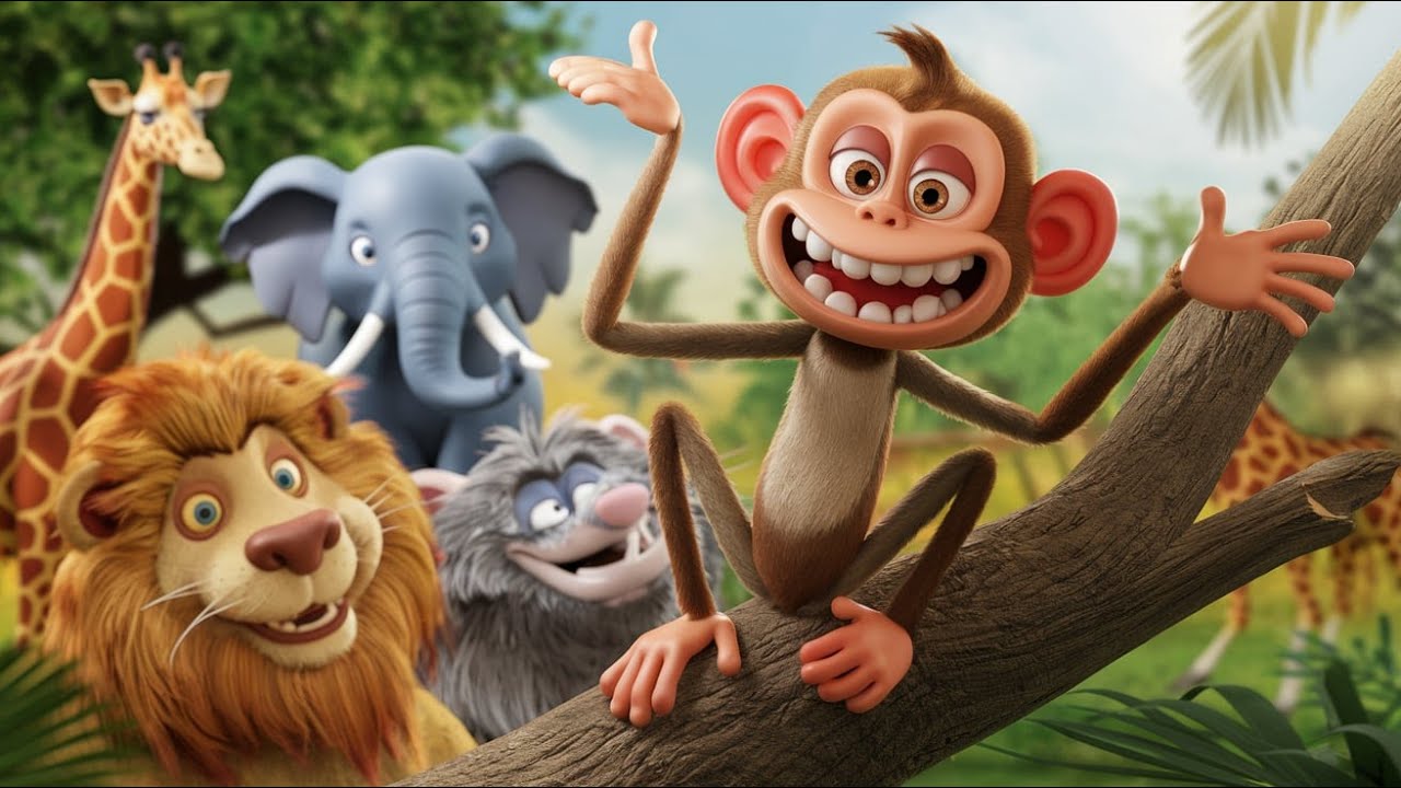 Mischief Monkey POEM | ENGLISH Fun Poem | Jungle Poem For KIDS - YouTube