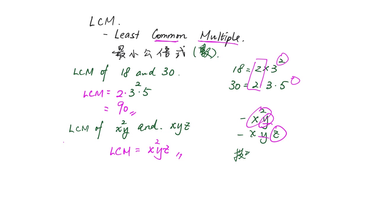 4A Ch6 More about Polynomials 04 ( GCD & LCM ) - YouTube